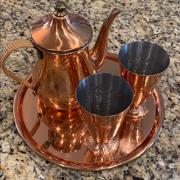 Kitchen | Real Pure Copper Antique Tea Set | Poshmark
